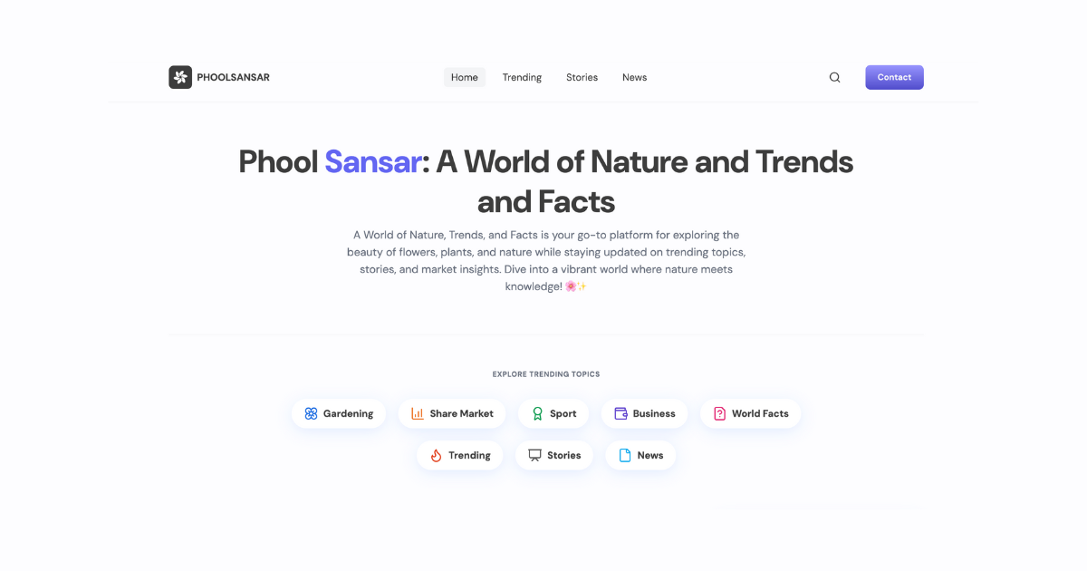 Phool Sansar | A World Of Blessing